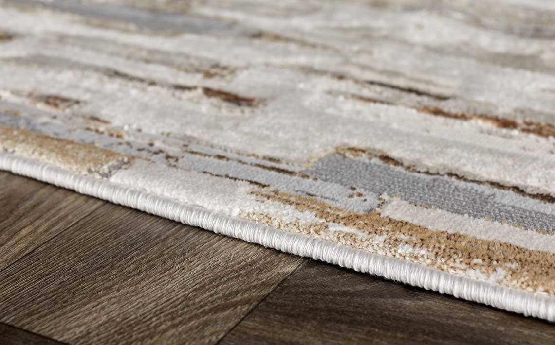 Rowan Medium Easy Living Textured Rug Mixed Metallics – Danetti