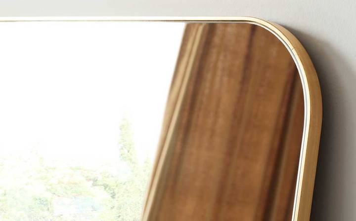 Larson Large Mantle Wall Mirror Gold – Danetti