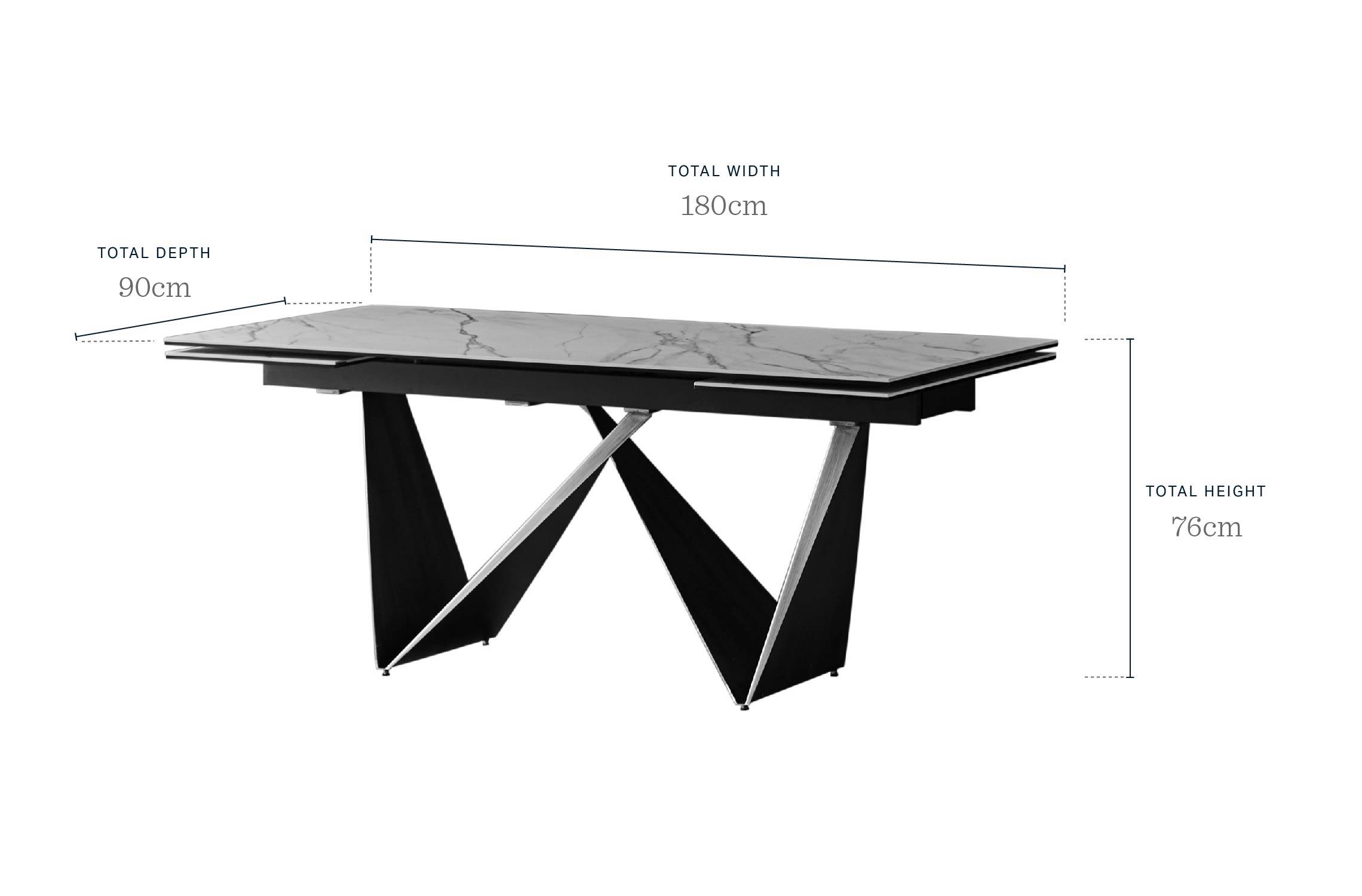 Calenzano Natural Ceramic Extending 8 to 10 Seater Dining Table – Danetti