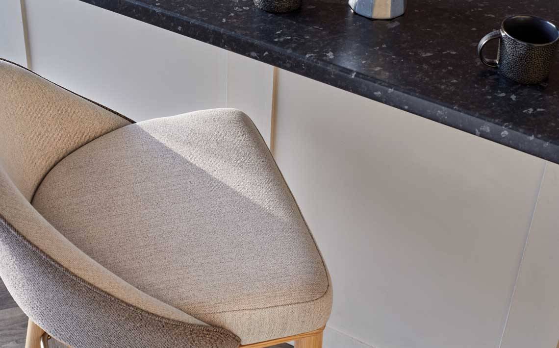 Scarlett natural mixed material bar stool – Danetti