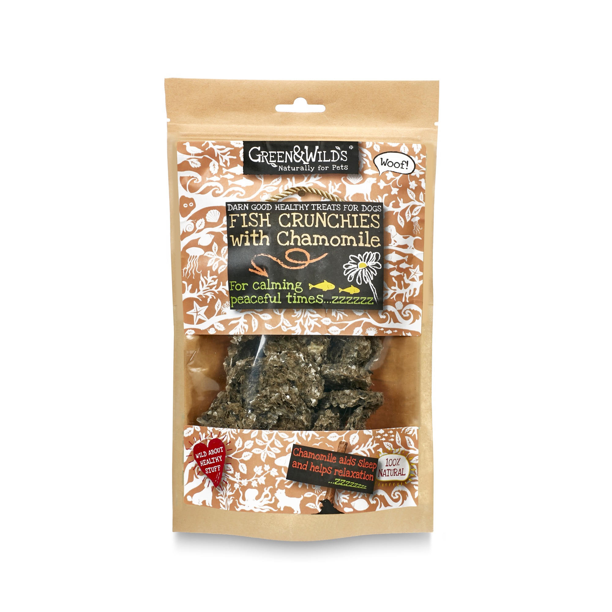 Fish Crunchies with Chamomile, 100g – Green and Wilds - Retail