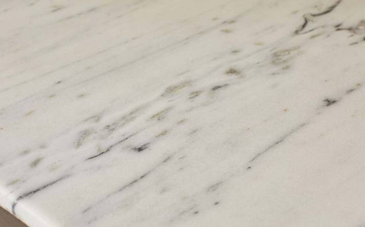 Reagan dark mango wood marble top dressing table – Danetti
