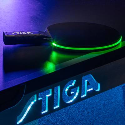 STIGA Prism LED Ping Pong Paddle - 5 LED Color Cycles - Red, Blue ...