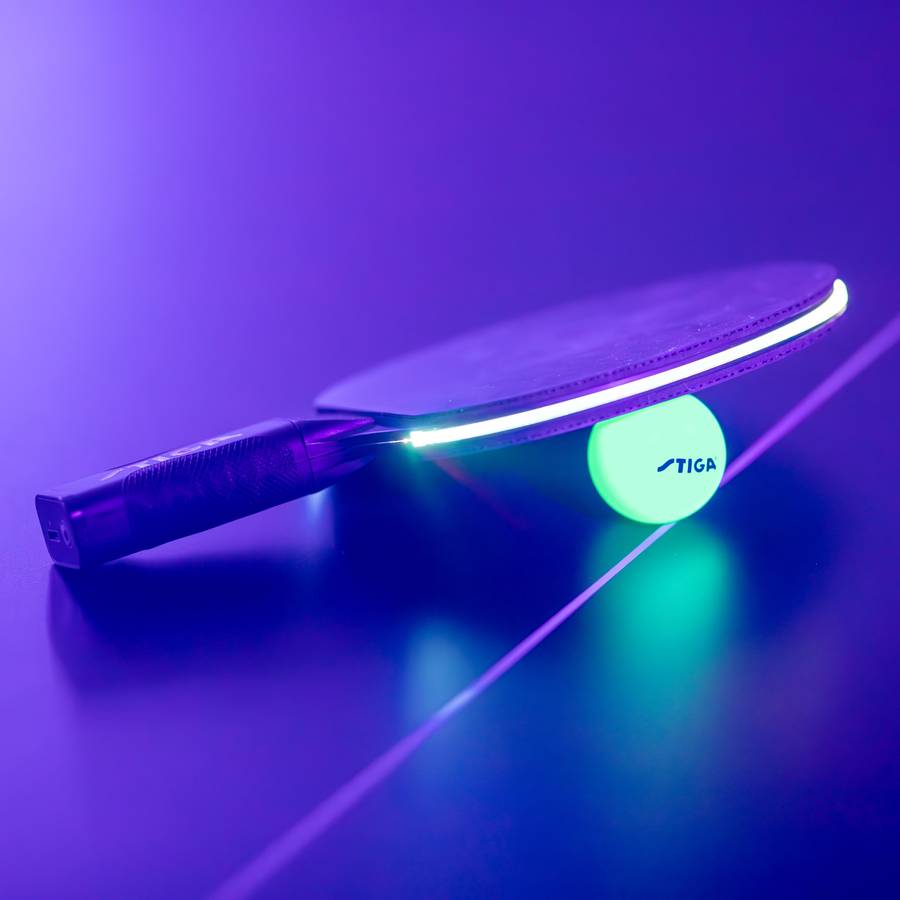 STIGA Prism LED Ping Pong Paddle - 5 LED Color Cycles - Red, Blue ...