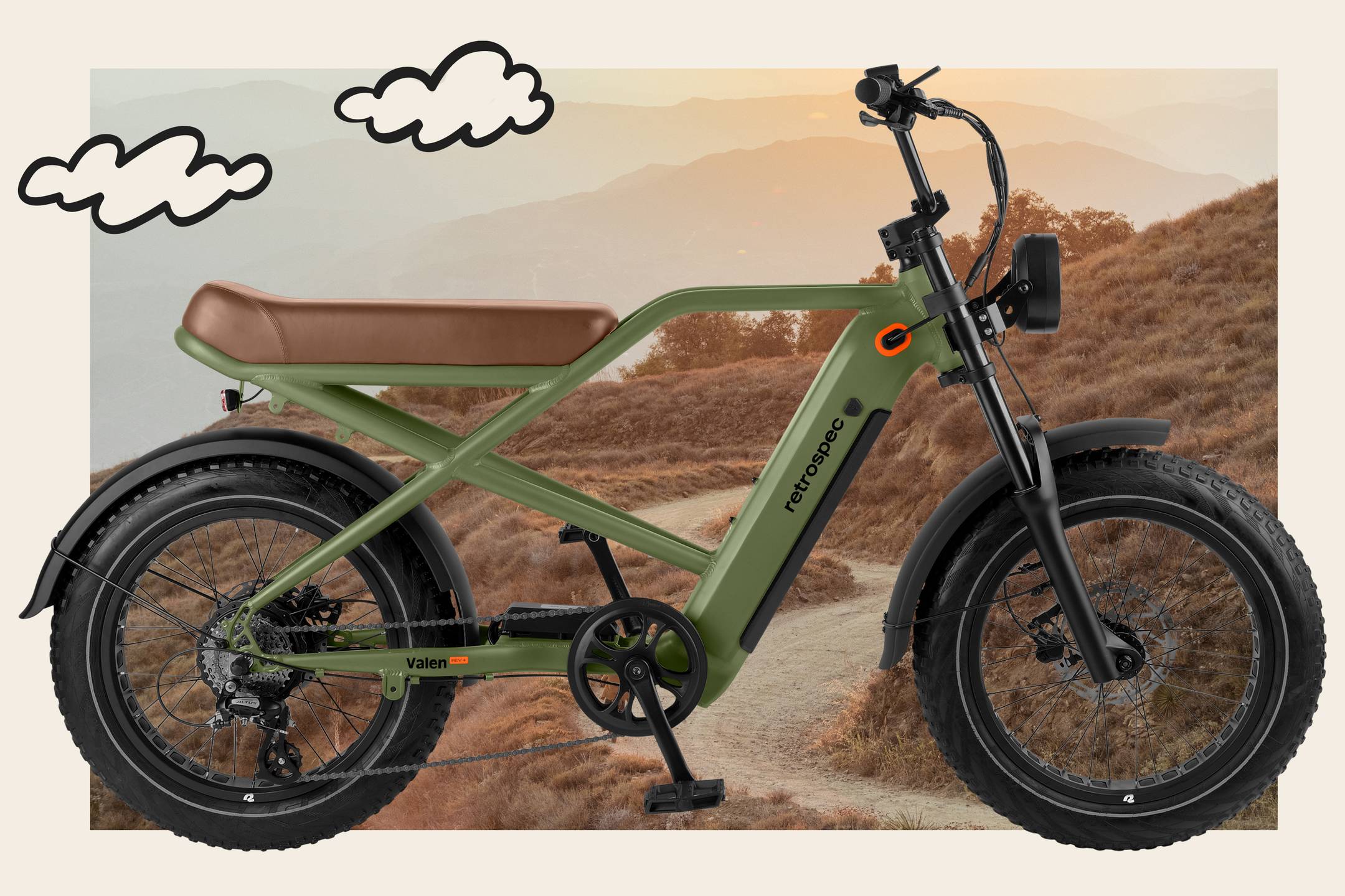 Valen Rev Fat Tire Electric Bike﻿﻿﻿ | Retrospec