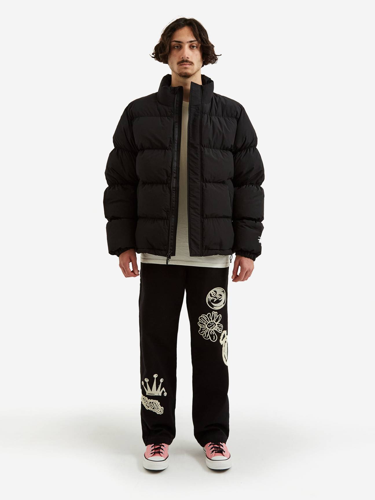 Stussy Ripstop Down Puffer Jacket - Black – Goodhood