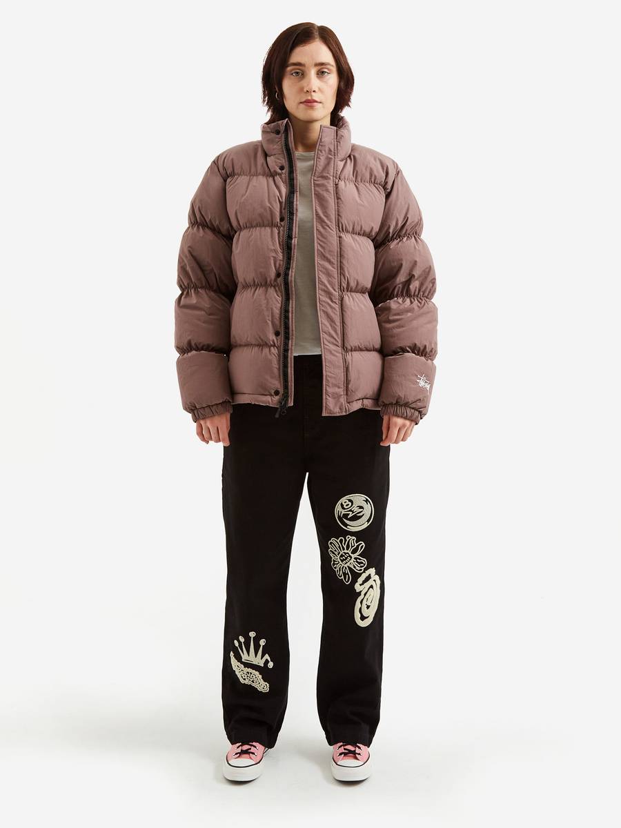 Stussy Ripstop Down Puffer Jacket W - Rose – Goodhood