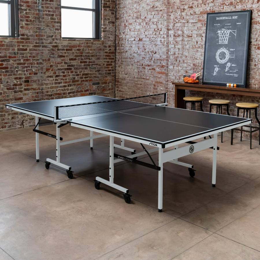 STIGA Evolution 15mm Indoor Table Tennis Table 95% Preassembled Out of ...