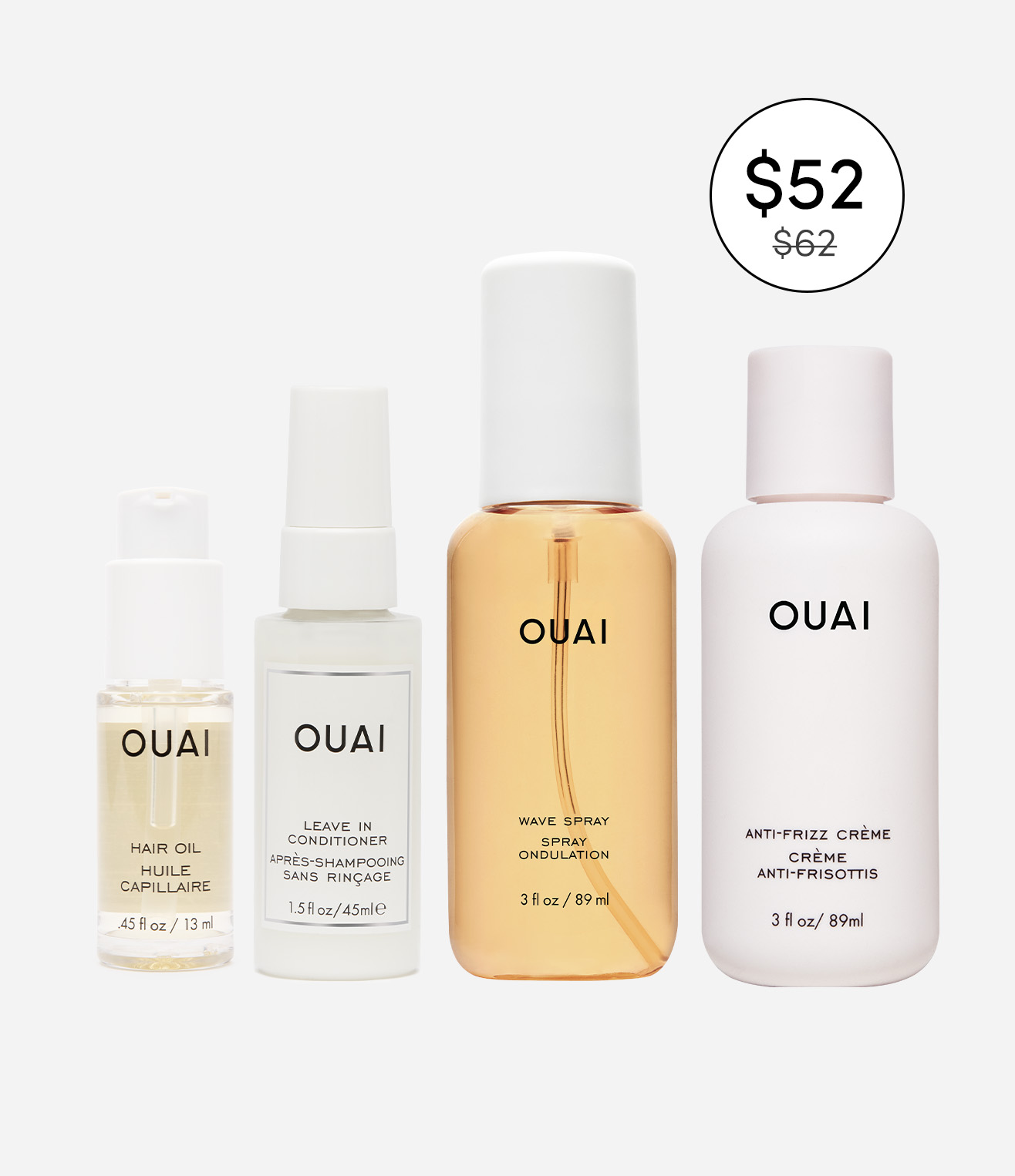Leave In Travel Conditioner - Heat Protection Spray For Hair – OUAI