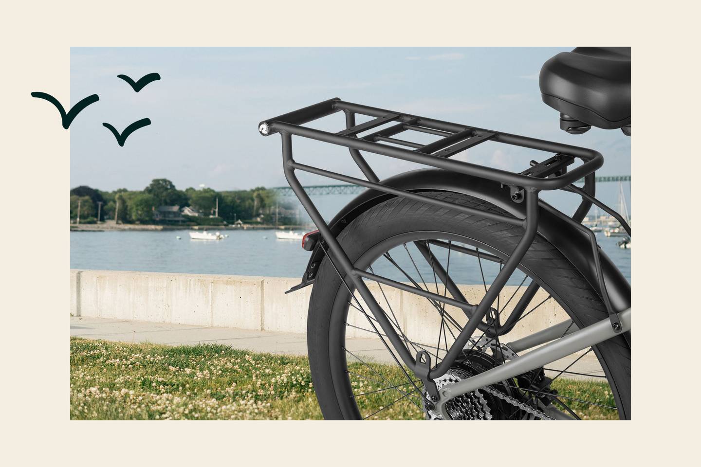 Haul Wide Electric Bike Rear Rack | Retrospec