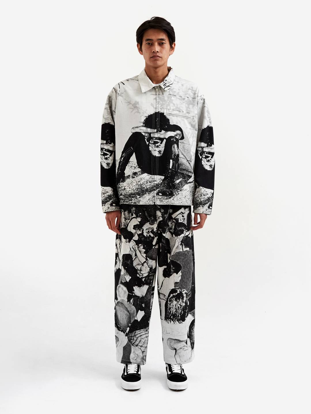 Flagstuff x Alexis Gross Original Photo Print Work Pant - Black – Goodhood