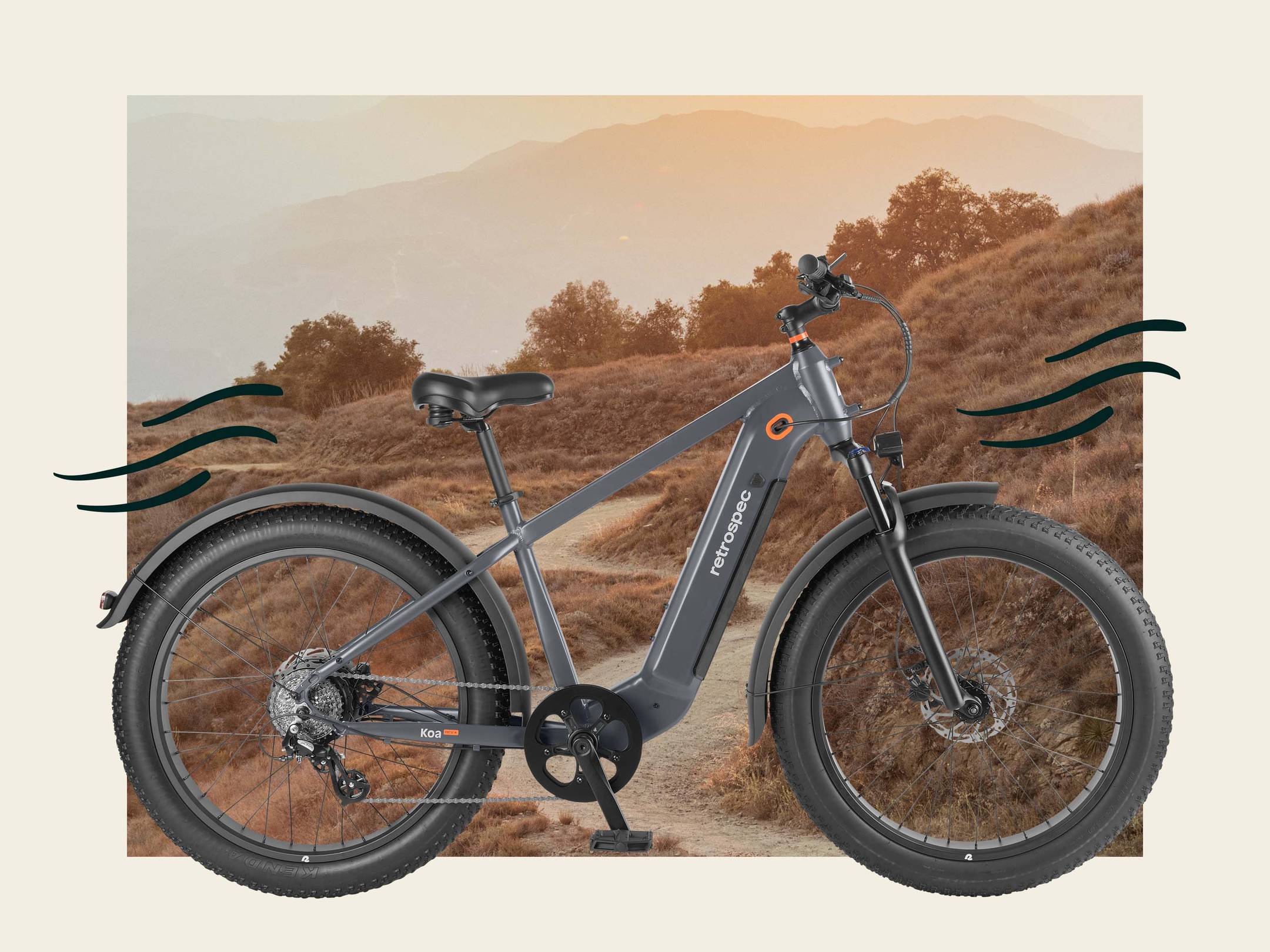 Koa Rev+ 2 26" Fat Tire Electric Bike | Retrospec