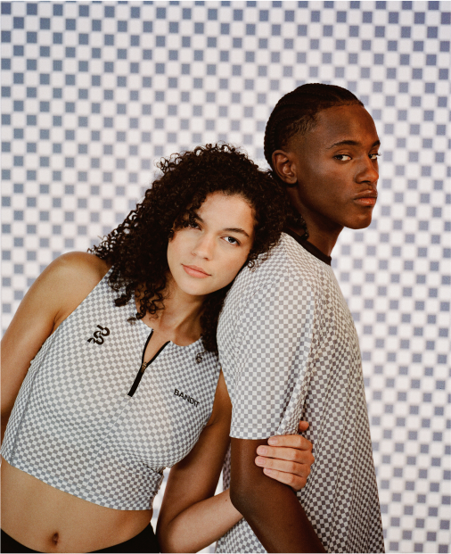 Ares Flex™ Zip Front Race Crop in Current Check | Bandit Running