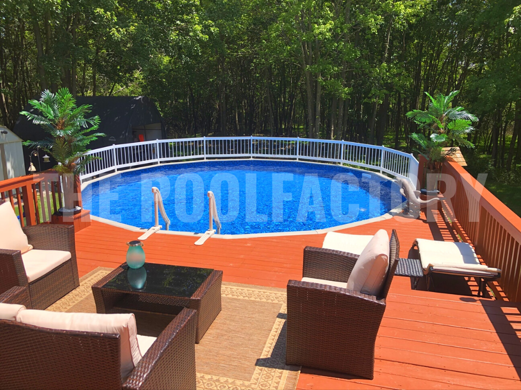 18'x48" Bristol Round Pool | Above Ground Pools – The Pool Factory