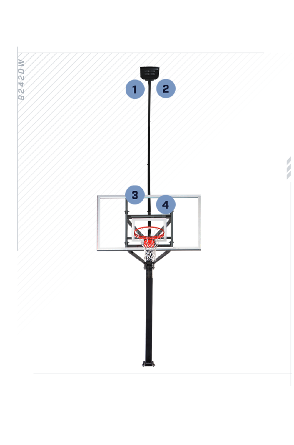 Solar LED Basketball Hoop Light | Goalsetter