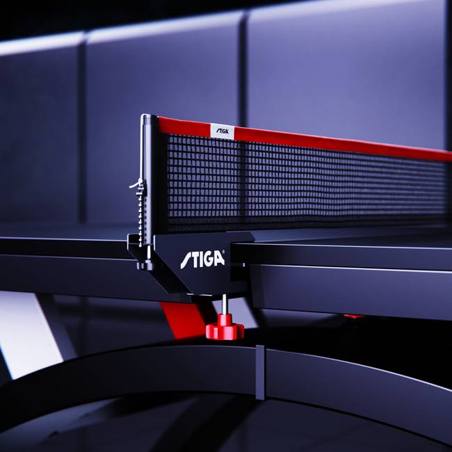 STIGA Paragon 25mm Ping Pong Table - Sculpted Arc-Leg Design - LED ...