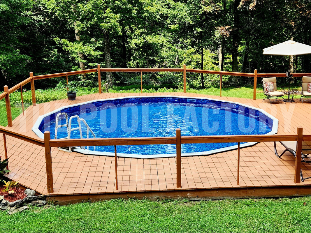15'x26'x52" Bristol Oval Pool – The Pool Factory