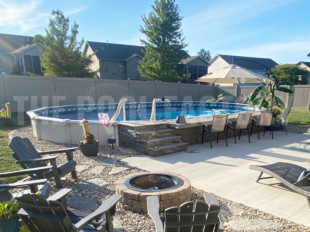 15'x24'x52" Saltwater 5000 Lazer Oval Pool – The Pool Factory