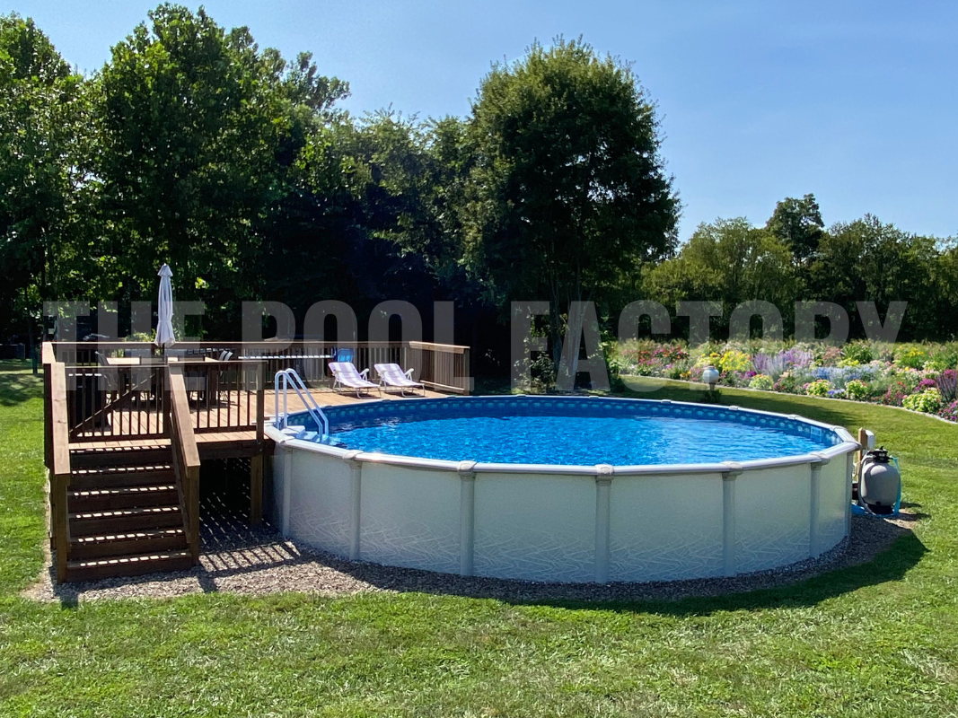 21'x52" Saltwater 5000 Lazer Round Pool – The Pool Factory