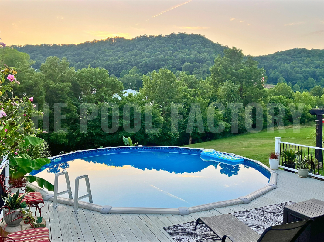 24'x52" Saltwater 5000 Lazer Round Pool – The Pool Factory