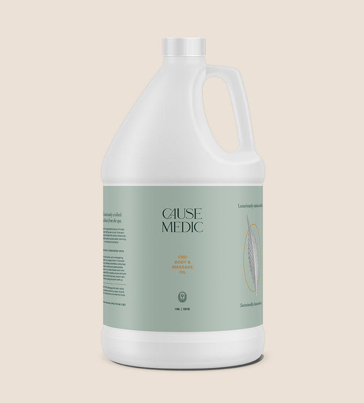 CBD Body & Massage Oil (1 Gal) – CauseMedic