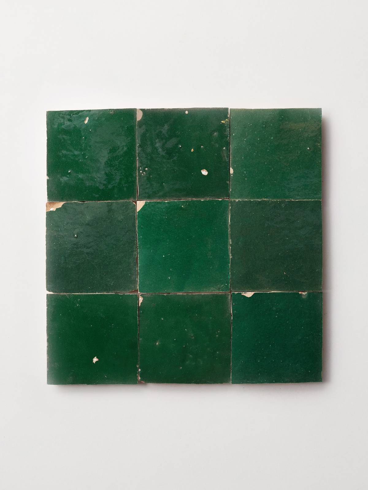 zellige tile | secret lagoon deep green 4" square | clé – clé tile