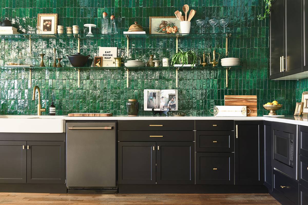 zellige tile | deep green | secret lagoon subway | clé – clé tile