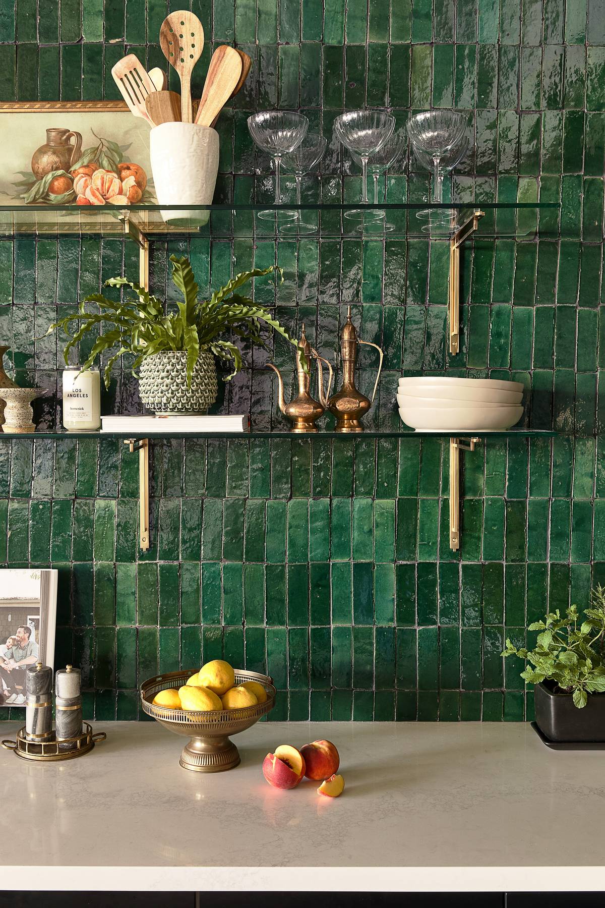 zellige tile | deep green | secret lagoon subway | clé – clé tile