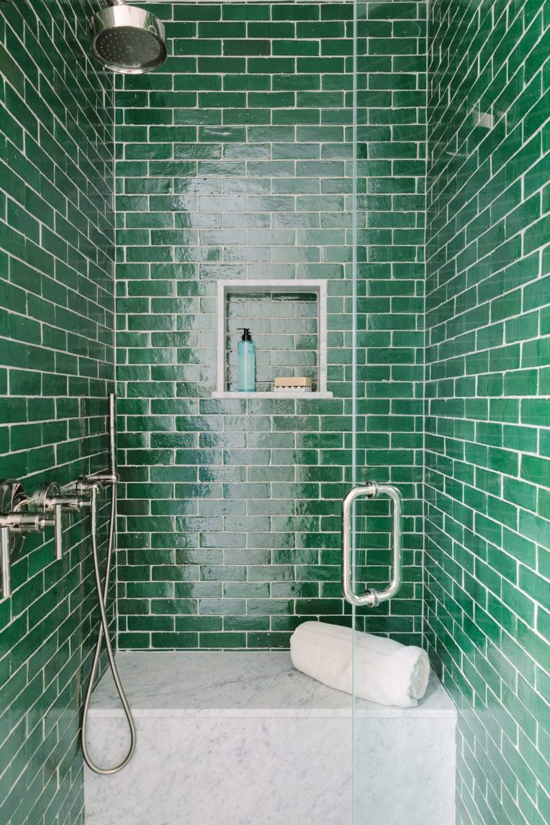 zellige tile | deep green | secret lagoon subway | clé – clé tile