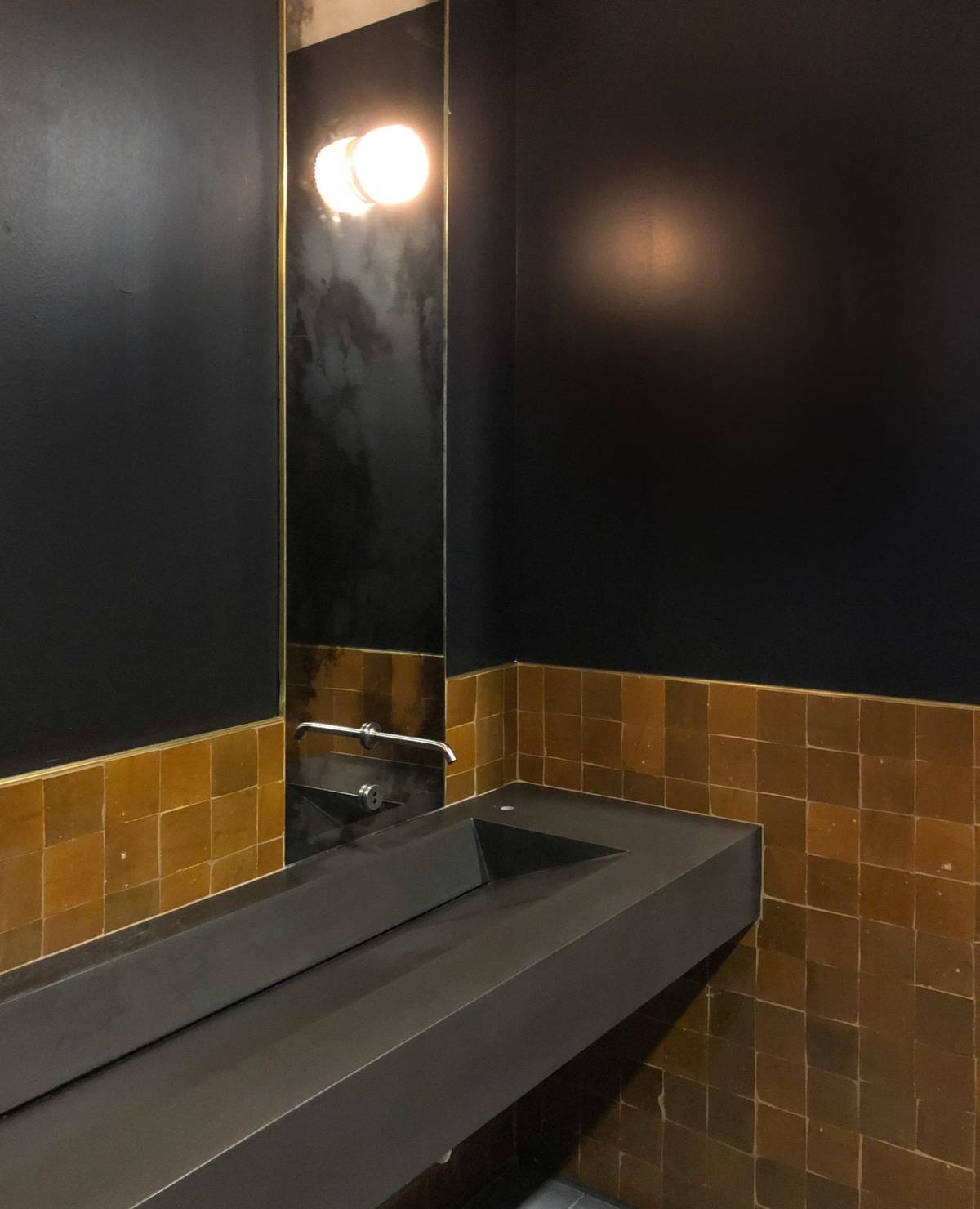 zellige tile | golden henna brown 4" square | clé – clé tile