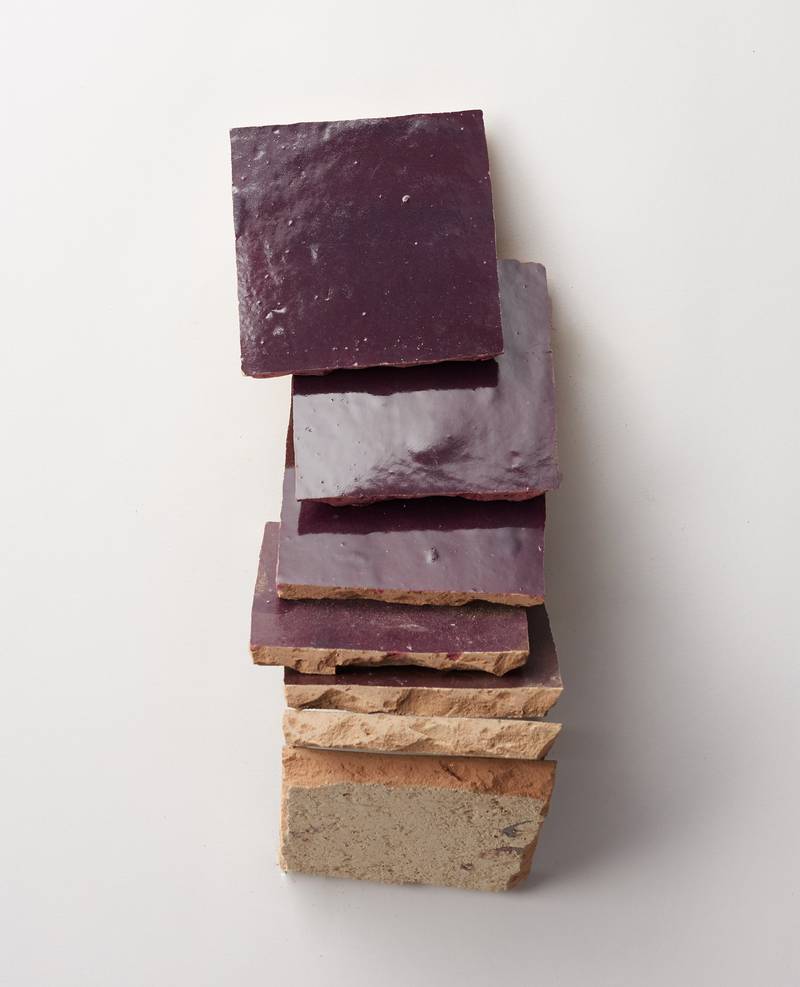 zellige tiles | midnight port purple 4" square | clé – clé tile