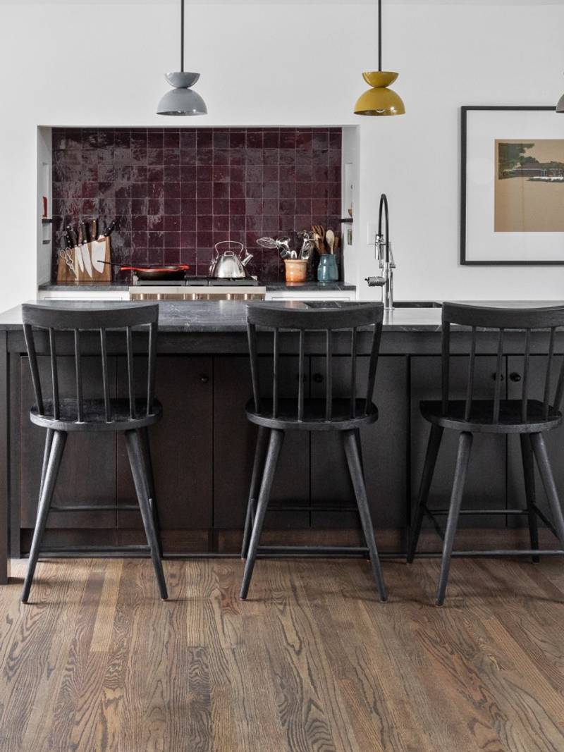 zellige tiles | midnight port purple 4" square | clé – clé tile