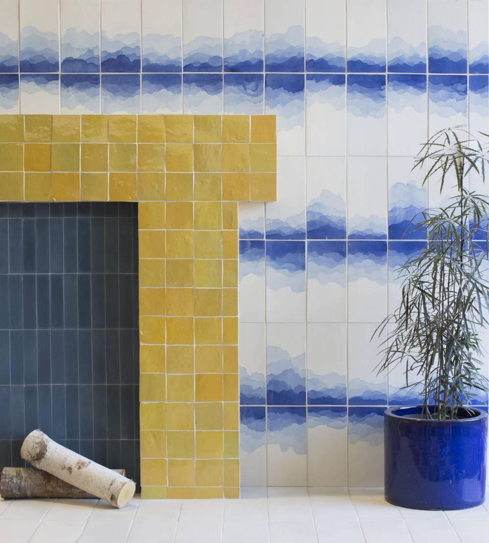 yellow zellige tile | indian saffron 4" square | clé tile